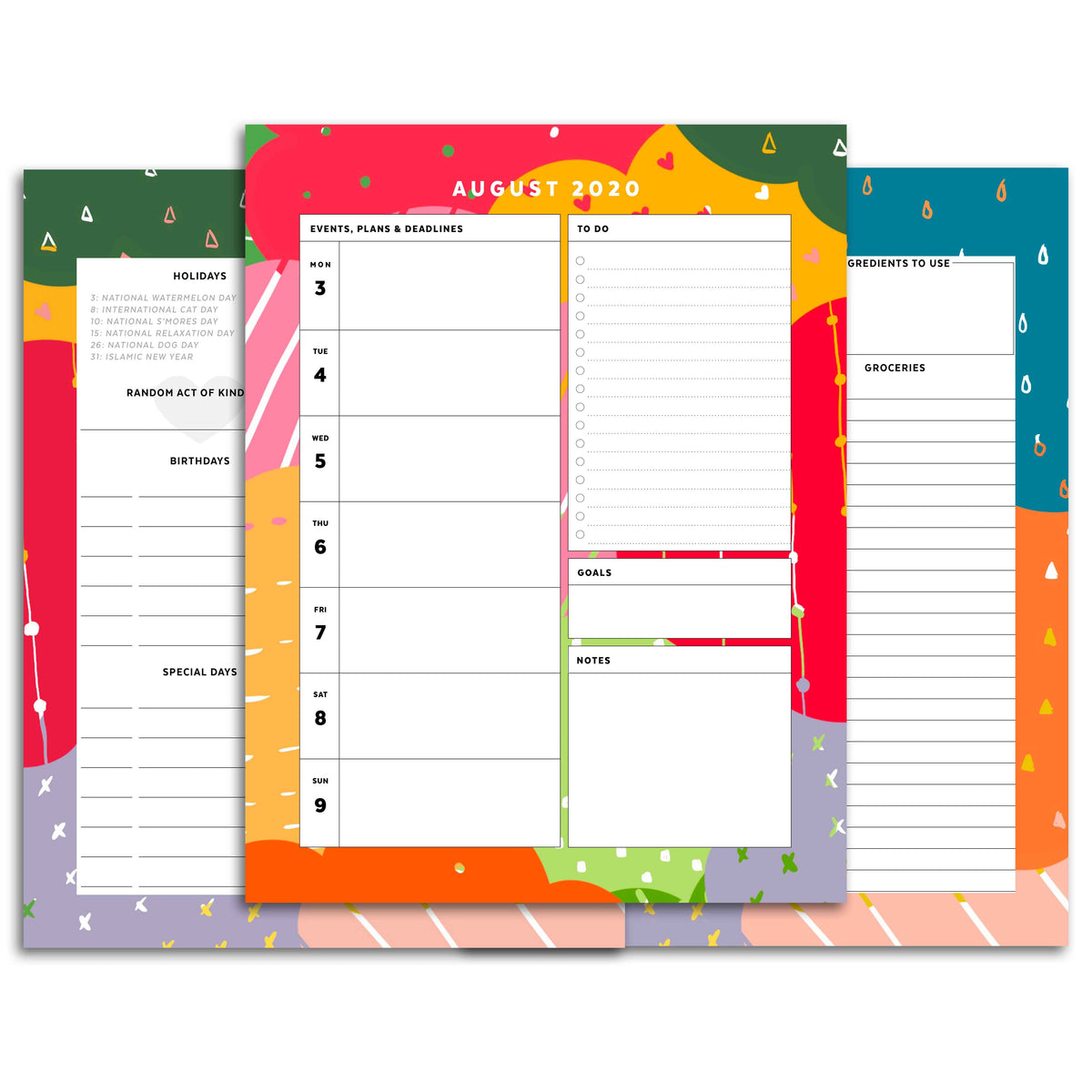 August 2020 Limited Edition Planner